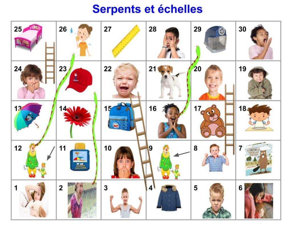 Serpents et échelles avec les verbes - ALF – Grand Nord